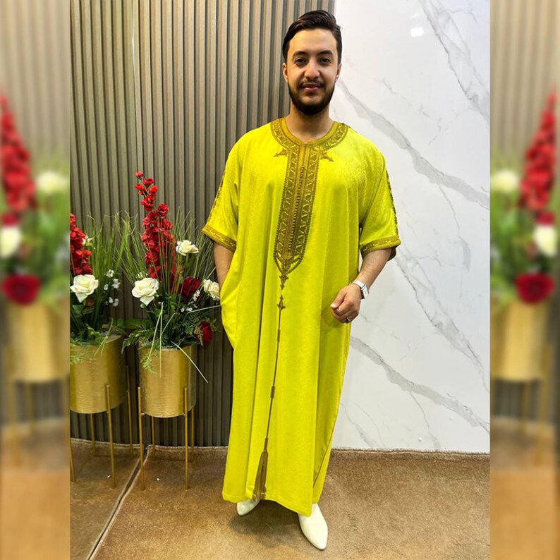 Elegant Men's Moroccan Djellaba & Kaftan - Perfect for Weddings ...