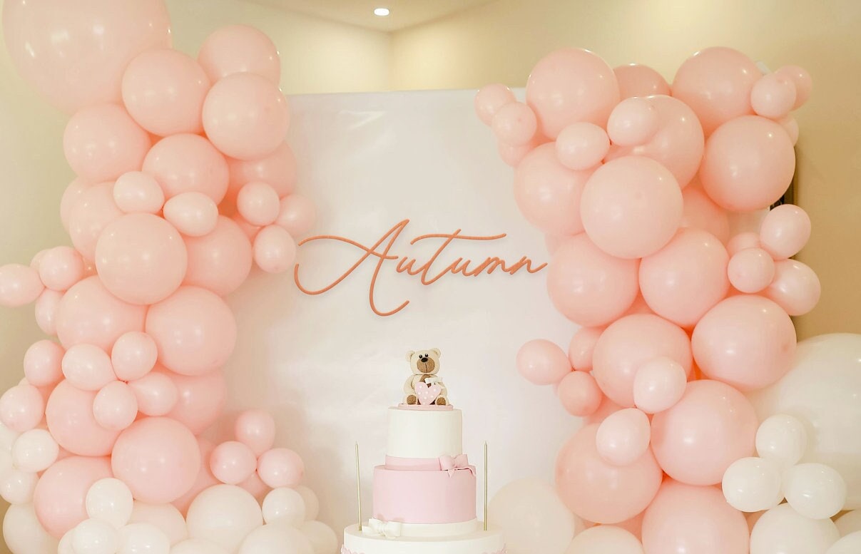 Personalized Backdrop Name Sign, Name Sign for Birthday Party, Wood ...