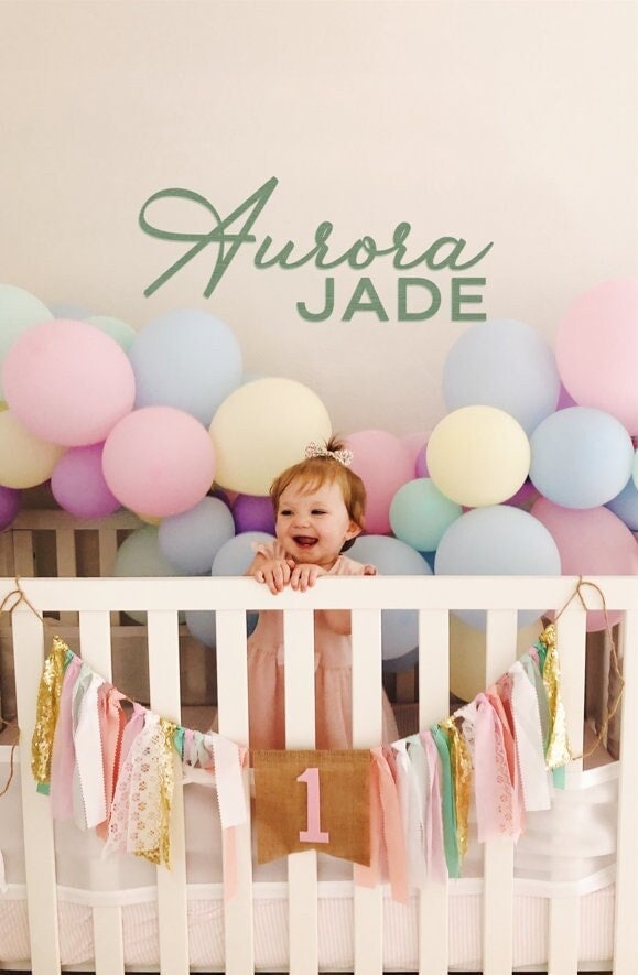 Personalized Backdrop Name Sign, Name Sign for Birthday Party, Wood ...