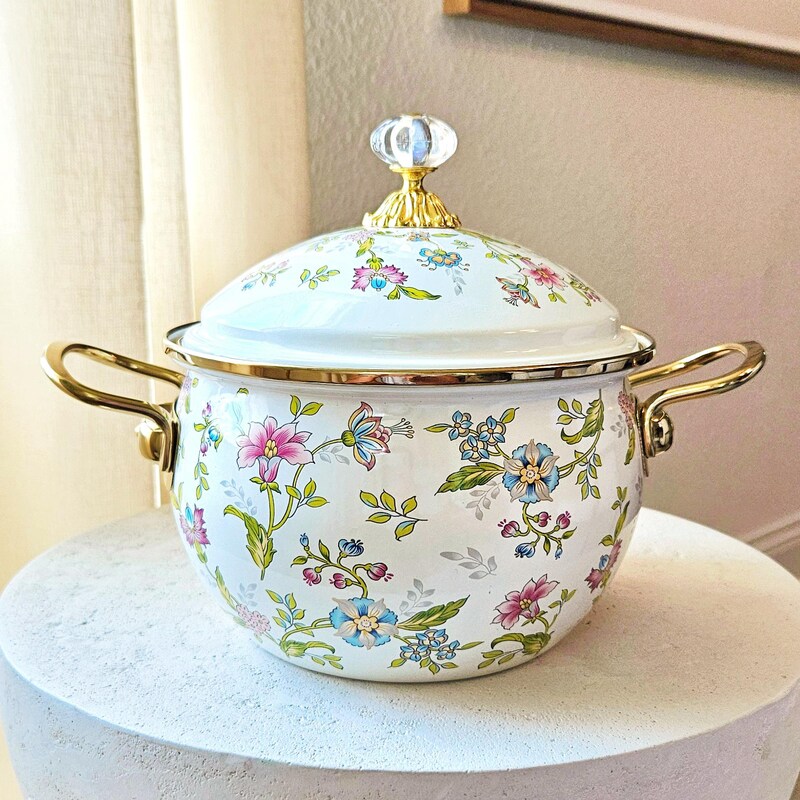 Enamel Pot With Lid - Etsy