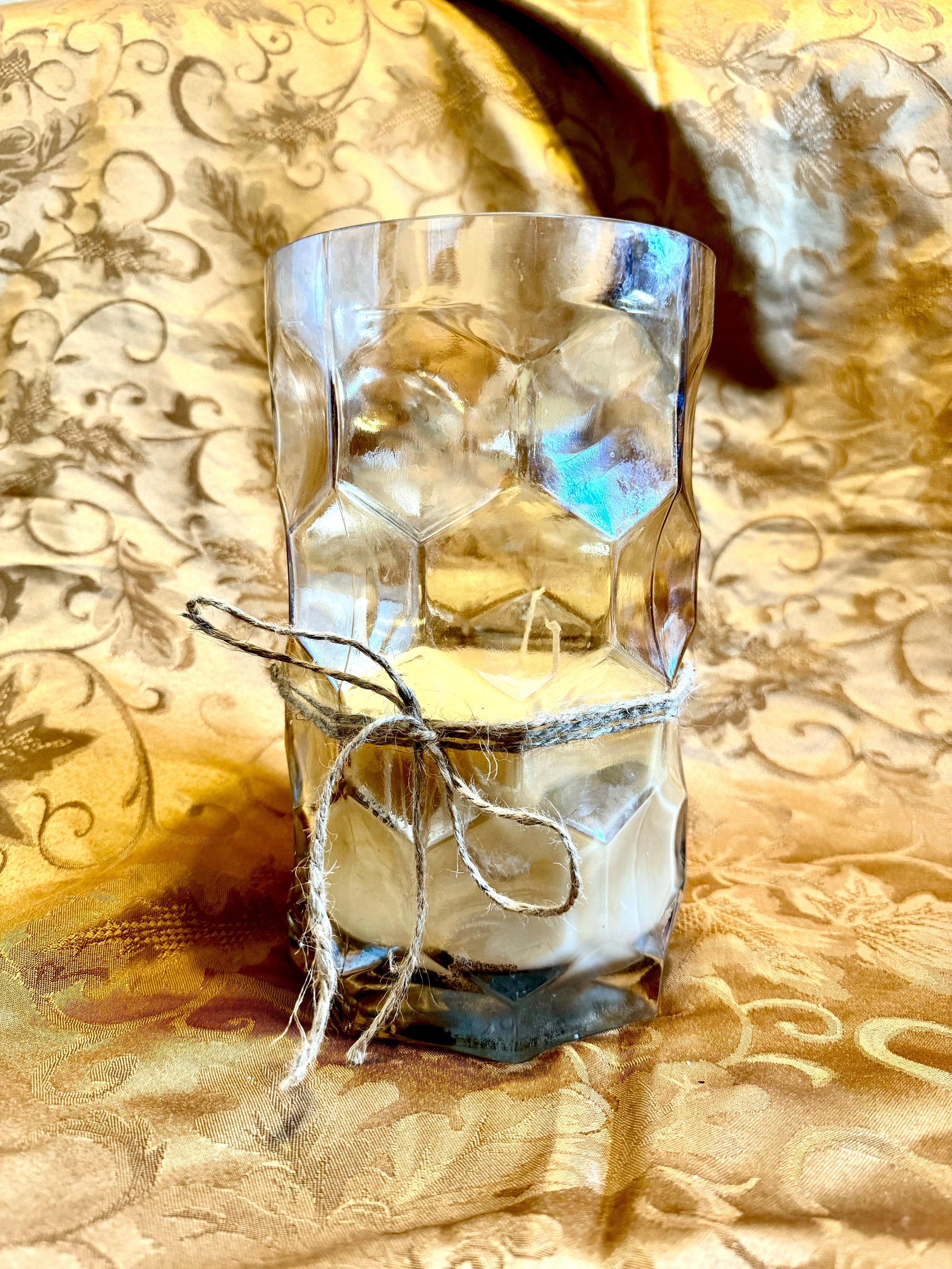 Non-toxic Large Glass Half Candle // Soy Wax - Etsy