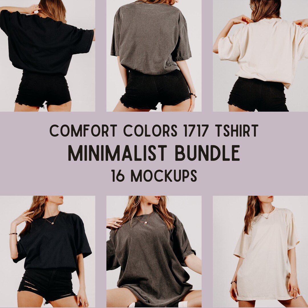Comfort Colors 1717 Mockup Bundle, Comfort Colors Mockup Bundle ...