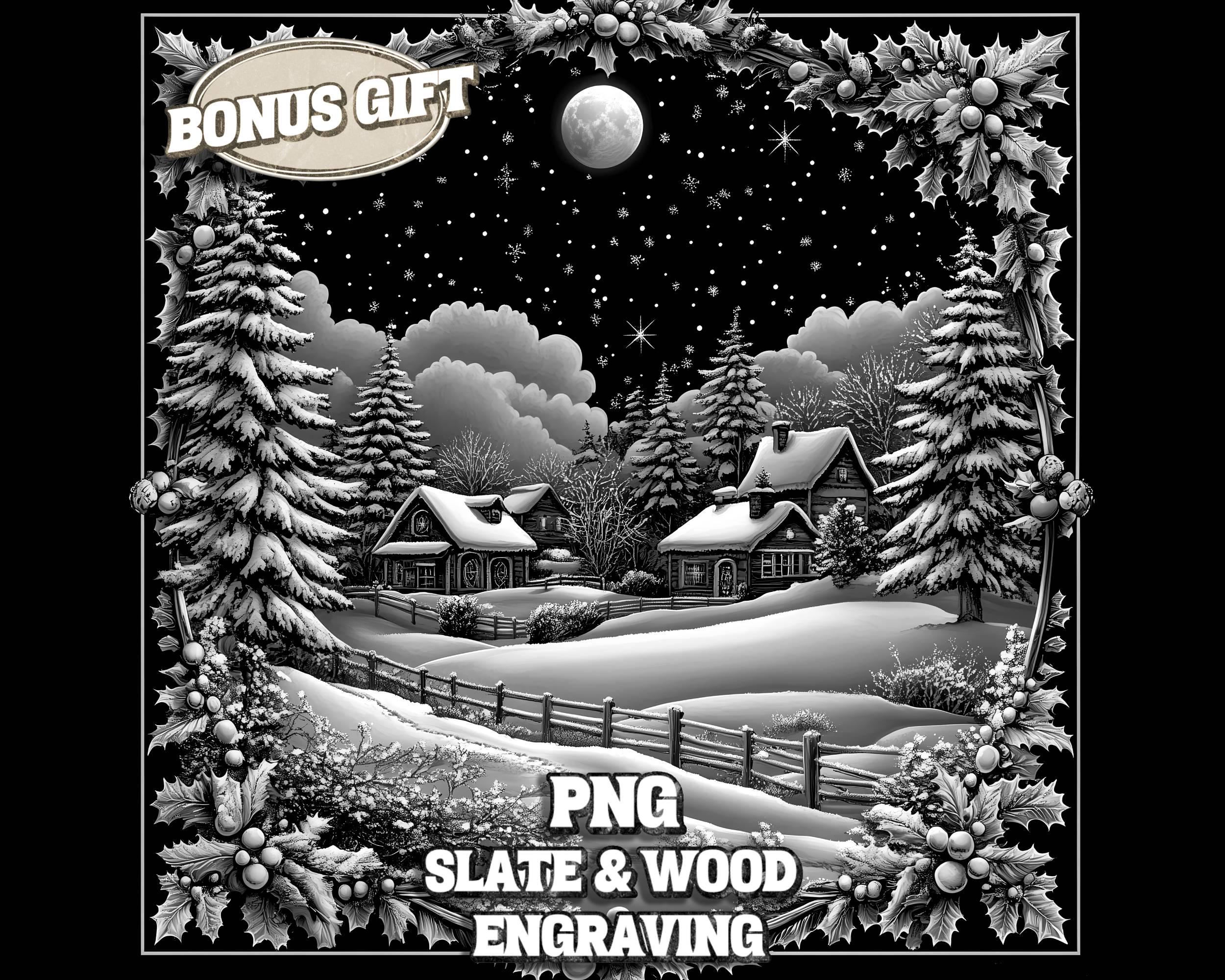 Christmas Snowflake Engraving PNG, Festive Holiday Laser Burn File ...