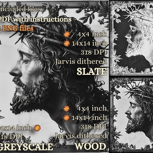 Jesus Engrave PNG Bundle, Religious Laser Burn Set of 9 Files ...