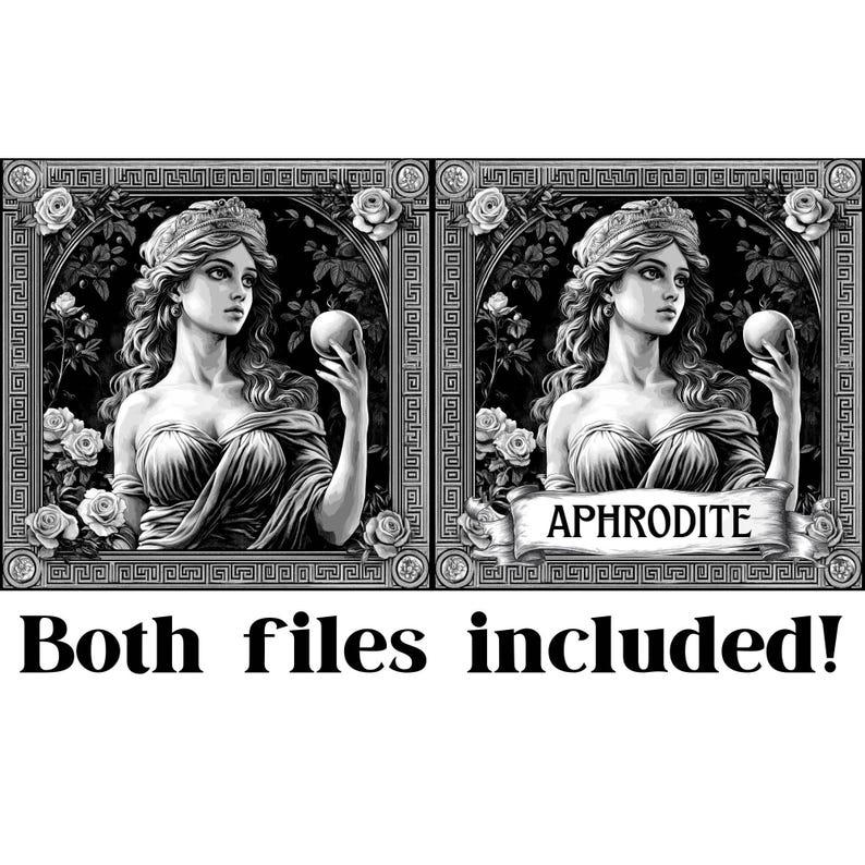 Greek Goddess Aphrodite Laser Burn Files, Greek Mythology Engraving PNG ...