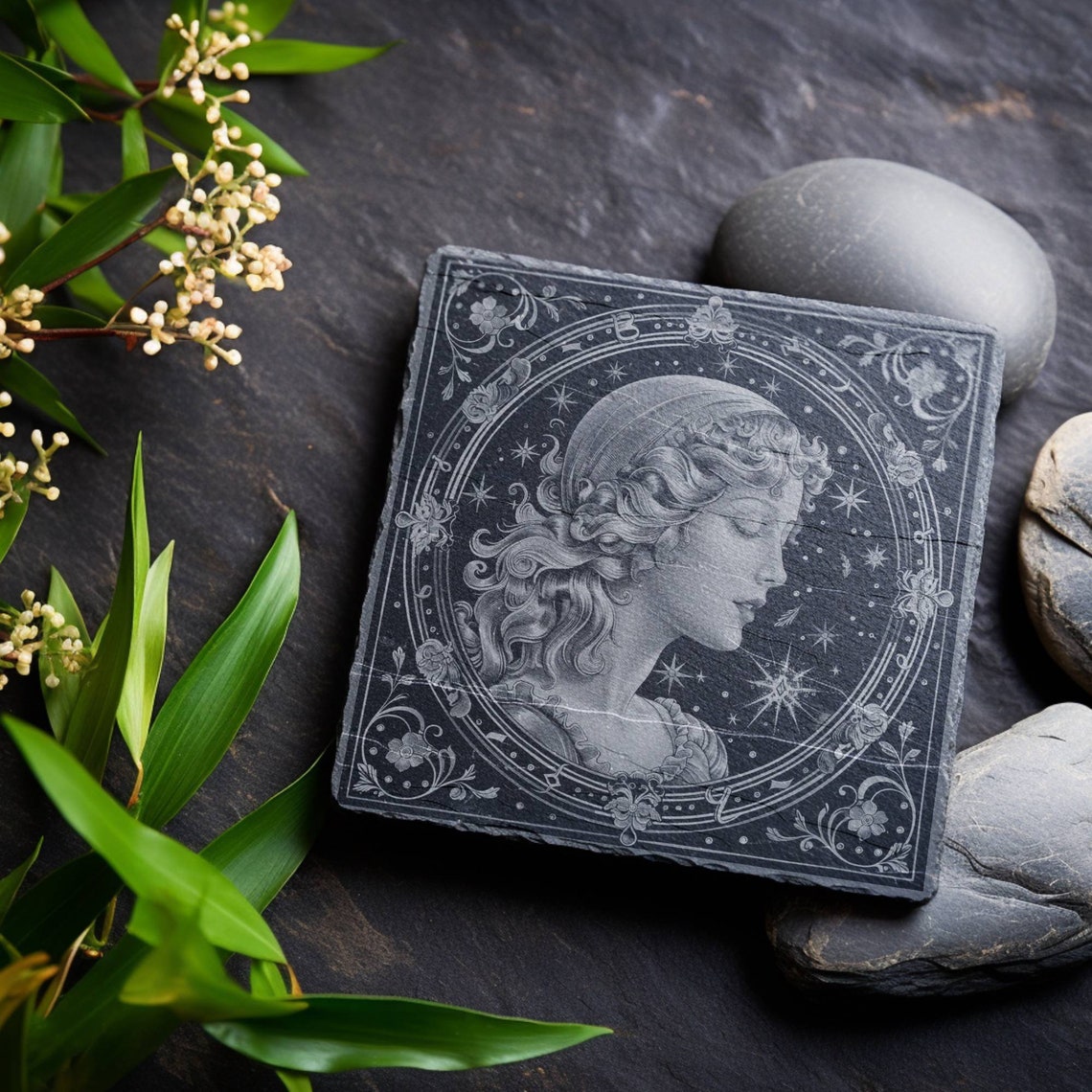 Laser Engrave PNG, Virgo Zodiac Sign Laser Burn File, Horoscope Gift ...