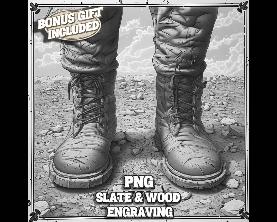 Laser Engrave PNG File, American Soldier Engraving PNG, Patriotism ...