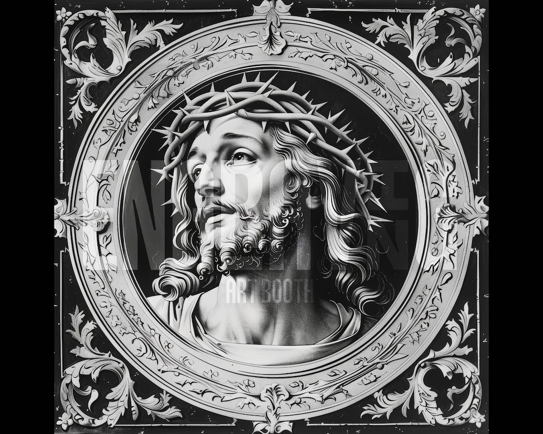 Jesus Christ Laser Burn PNG, Glowforge Christian Engraving File ...