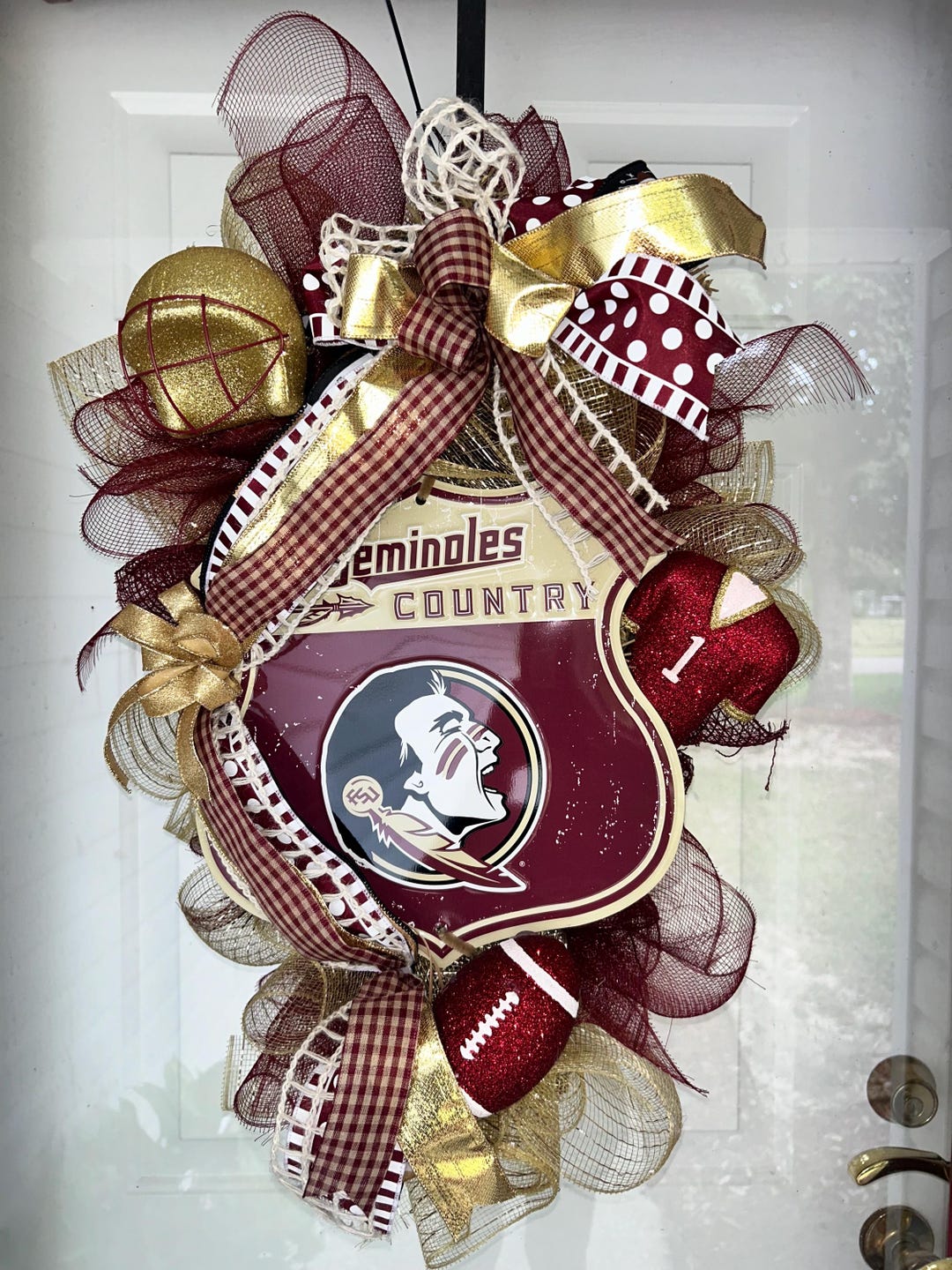 Florida State Wreath, FSU Football, FSU Swag - Etsy