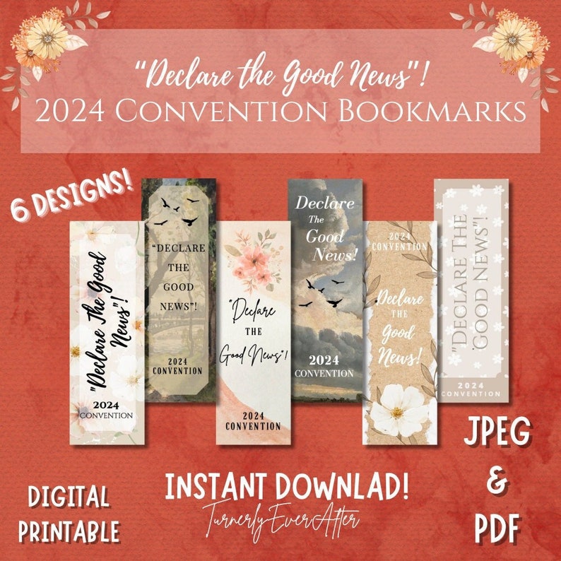 JW Convention Bookmarks Digital Download Declare the Good News 2024 ...