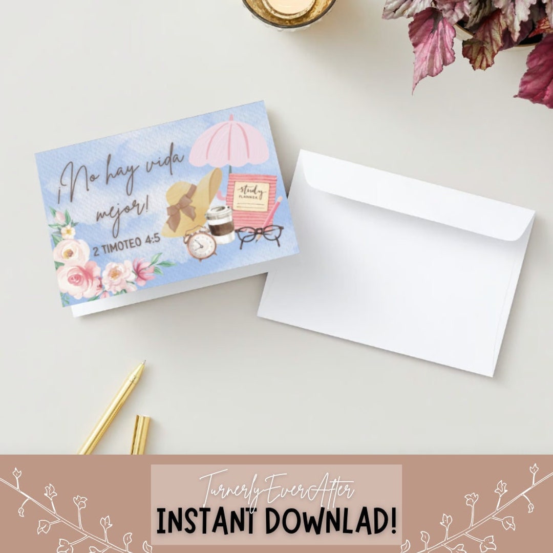 JW "no Hay Vida Mejor!" Spanish Printable Greeting Card Pioneer Gift ...