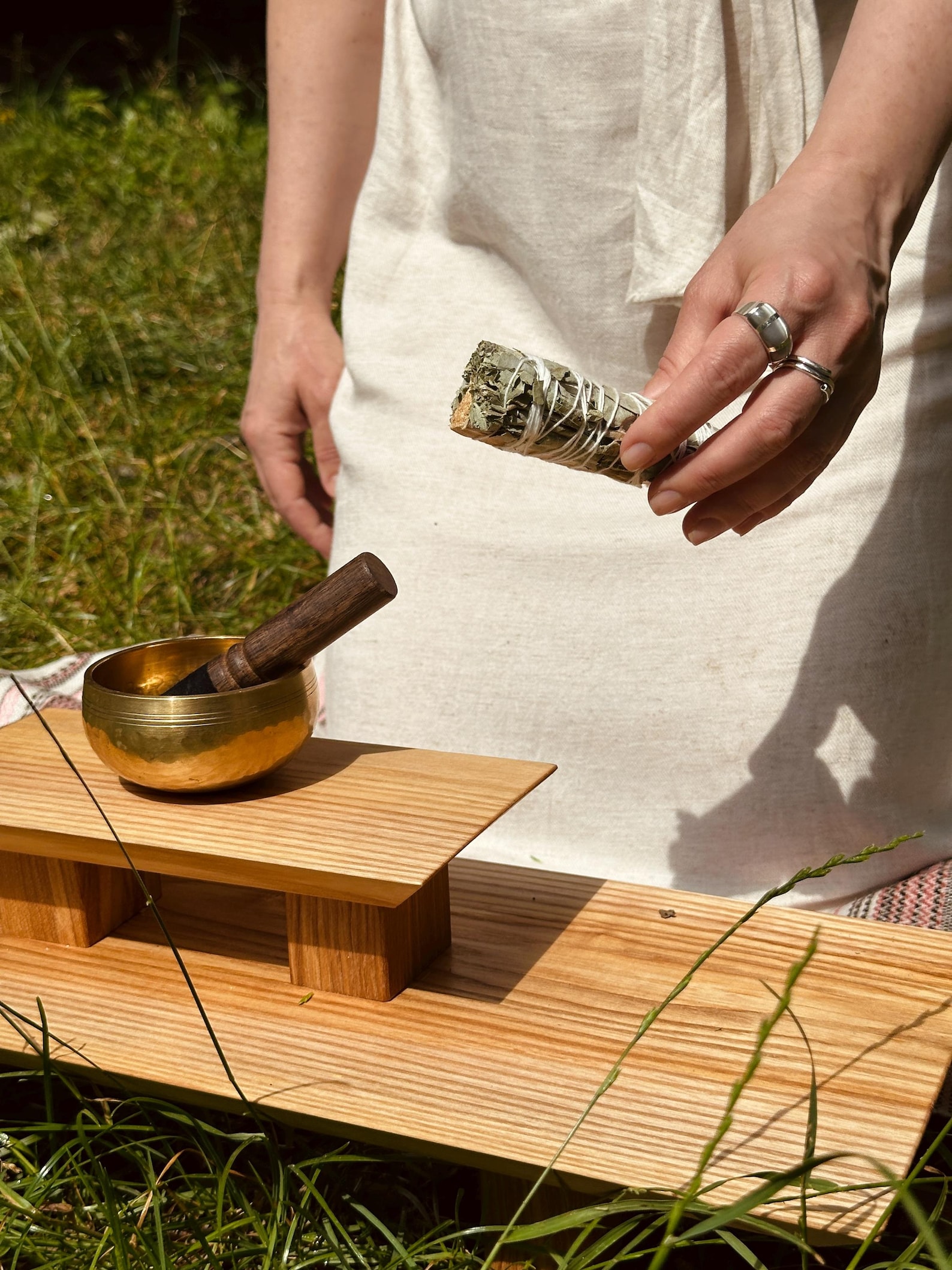 Altar Table, Yoga Studio Decor, Meditation Altar, Sustainable Wood ...