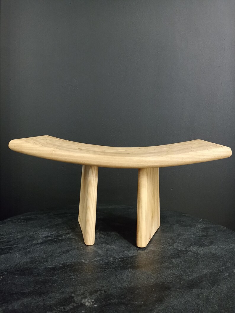 Foldable Meditation Bench, Wooden Yoga Stool in Solid Oak - Etsy