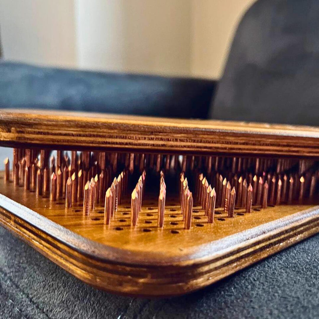 Handmade Copper Nail Sadhu Board: Acupressure Meditation Footboard - Etsy