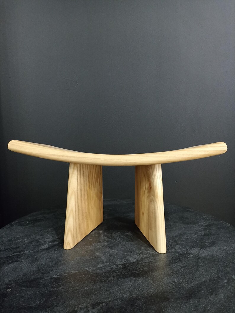 Foldable Meditation Bench, Wooden Yoga Stool in Solid Oak - Etsy