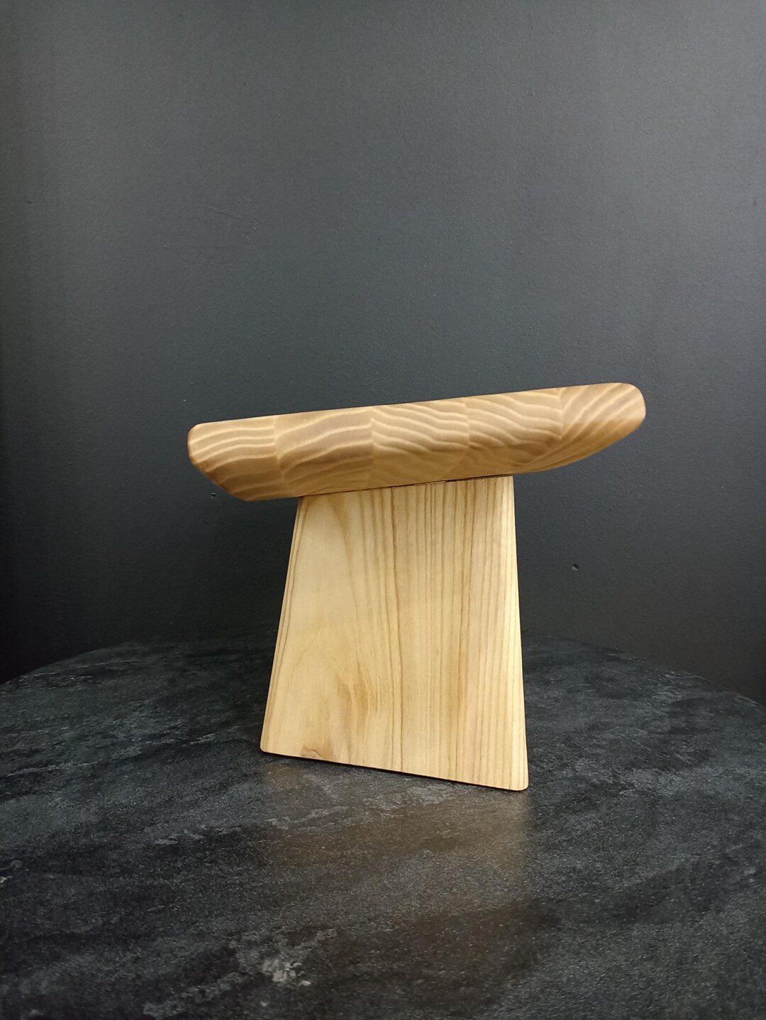 Foldable Meditation Bench, Wooden Yoga Stool in Solid Oak - Etsy