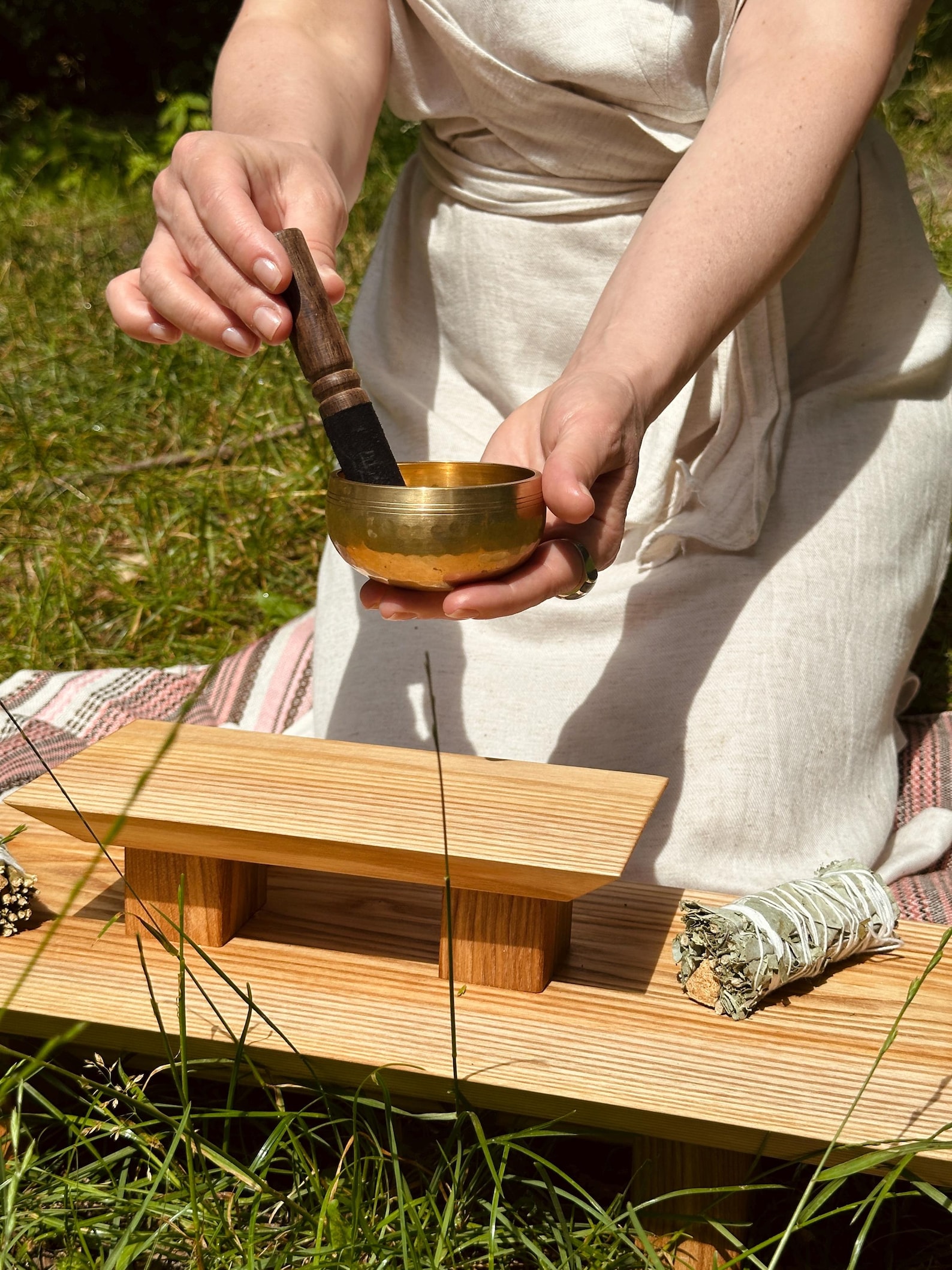 Altar Table, Yoga Studio Decor, Meditation Altar, Sustainable Wood ...