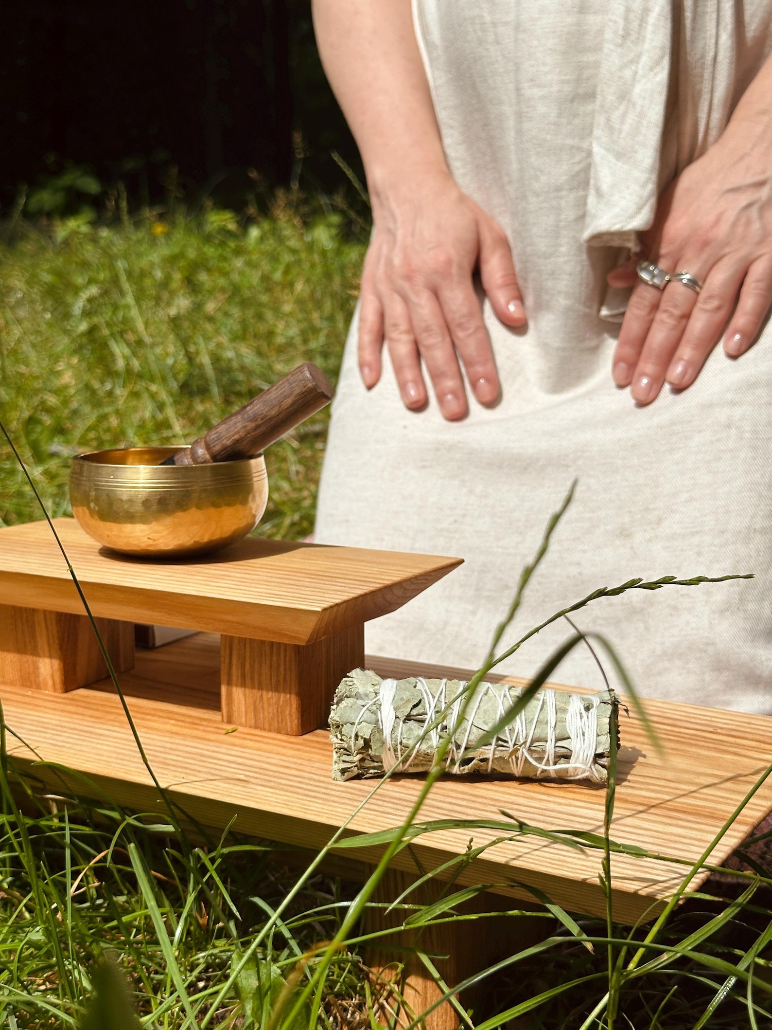 Altar Table, Yoga Studio Decor, Meditation Altar, Sustainable Wood ...