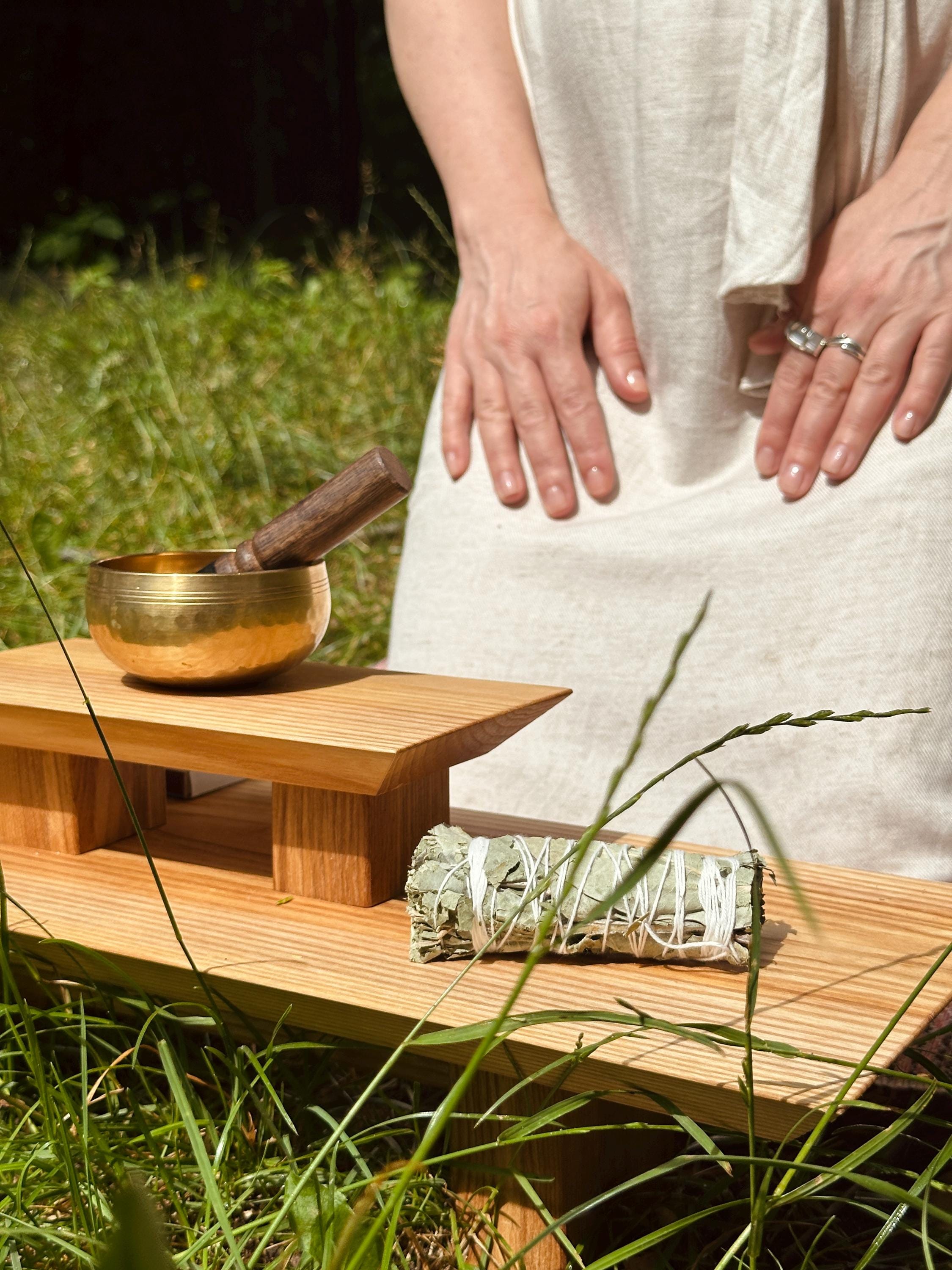 Altar Table, Yoga Studio Decor, Meditation Altar, Sustainable Wood ...
