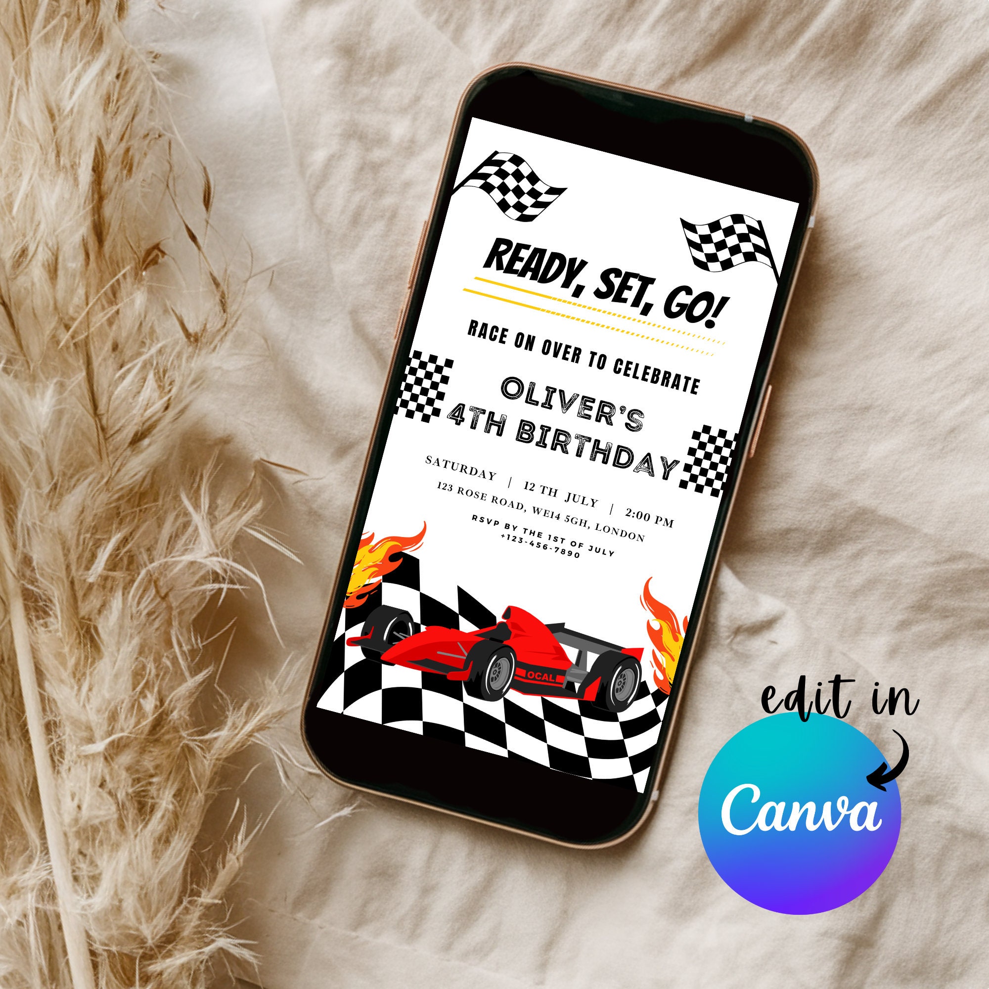 EDITABLE Ready, Set, Go Race Car Birthday Invitation, Race Car Birthday ... EDITABLE Ready, Set, Go Race Car Birthday Invitation, Race Car Birthday ...