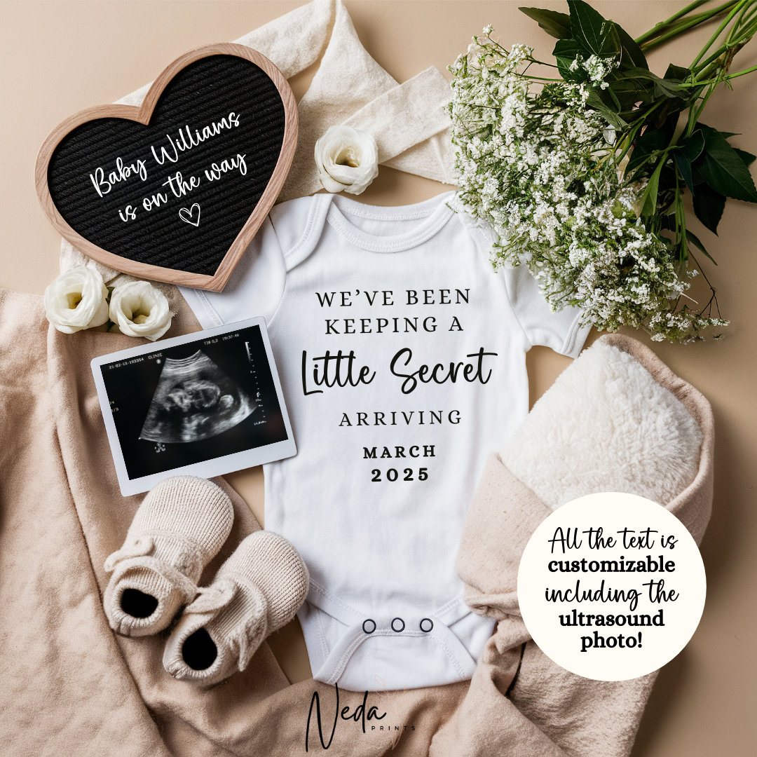 EDITABLE Pregnancy Announcement Digital, Baby Announcement, Pregnancy ...