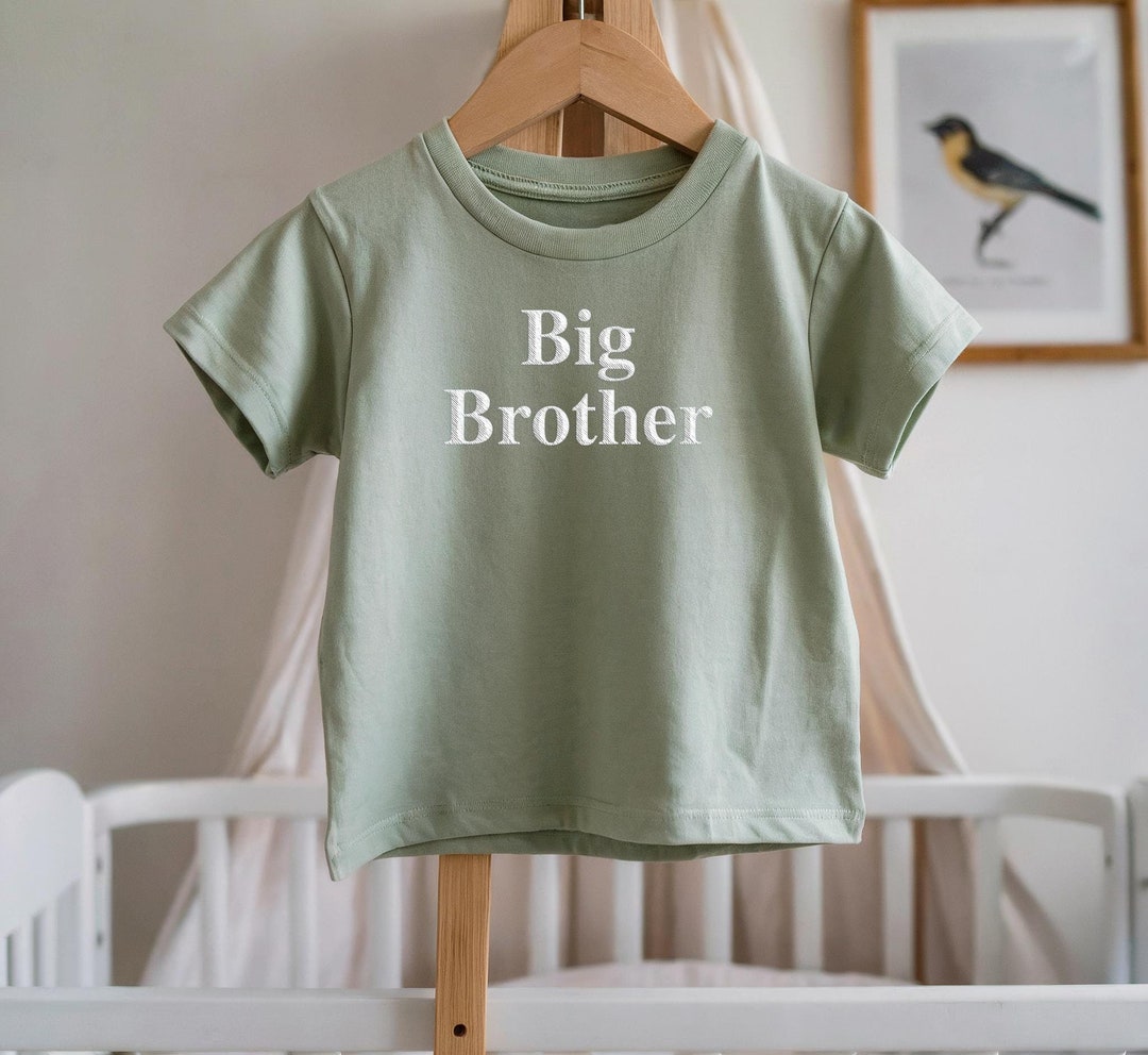 Embroidered Big Brother T-shirt, Big Brother Announcement, Big Brother ...