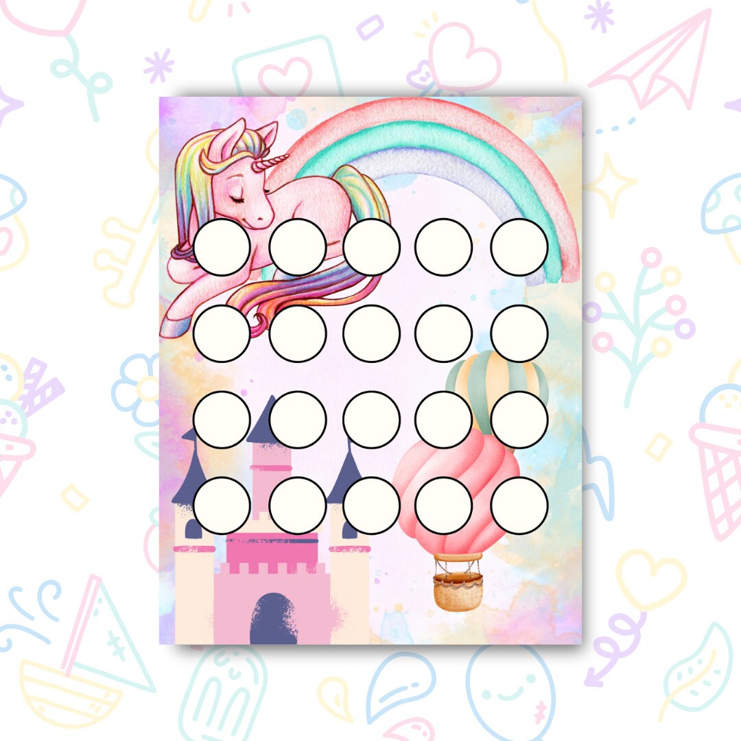 Pink Unicorn Reading Progress Chart,reward Chart, Reward Log, Cute ...