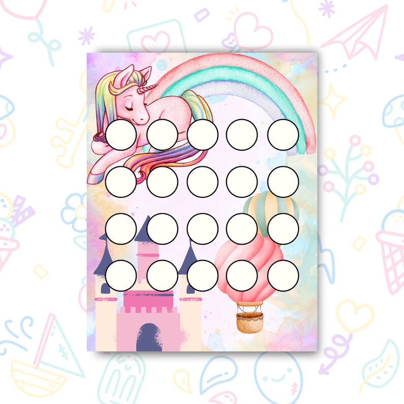 Pink Unicorn Reading Progress Chart,reward Chart, Reward Log, Cute ...