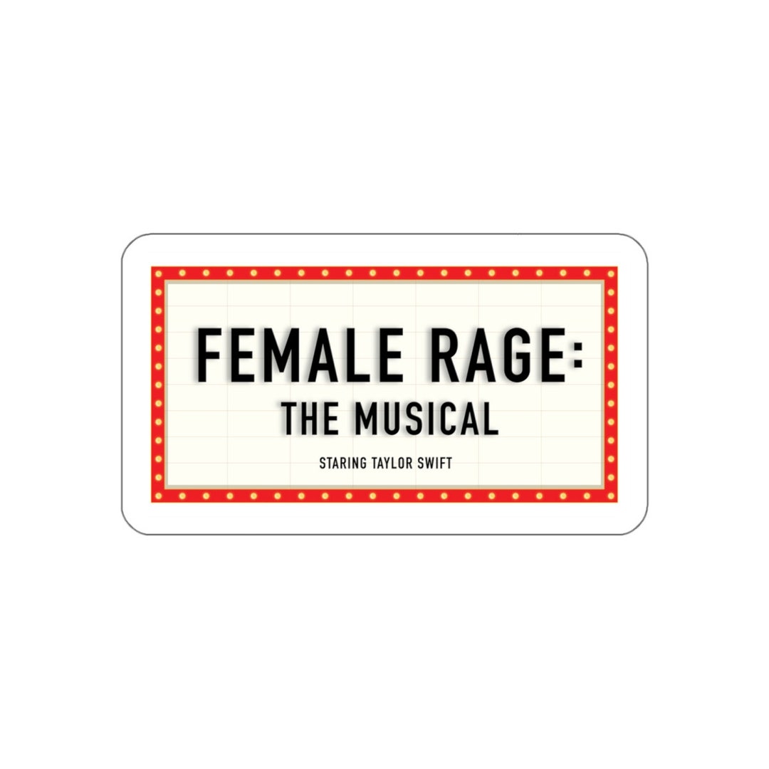 Taylor Swift TTPD: Female Rage, the Musical Sticker - Etsy Canada