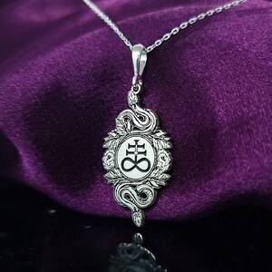 Sterling Silver Leviathan Cross Snake Pendant: Gothic Occult Jewelry - Etsy