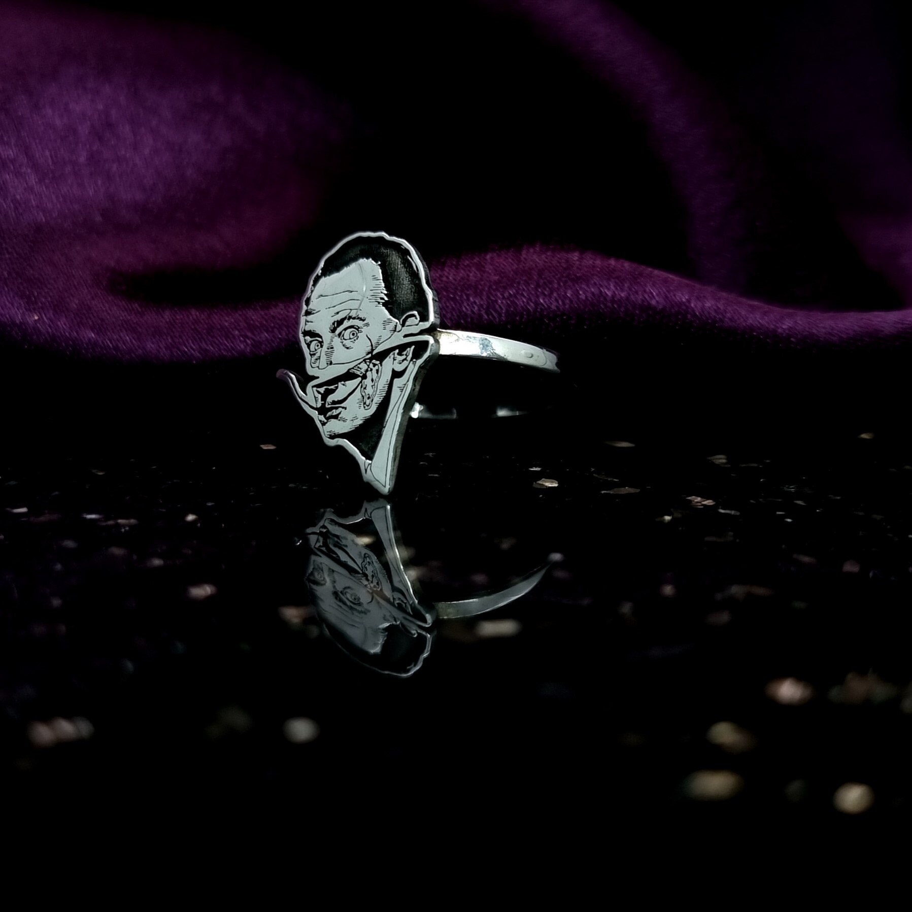 Salvador Dali Melting Clock 925K Silver Ring, 14K Solid Gold Surrealist ...