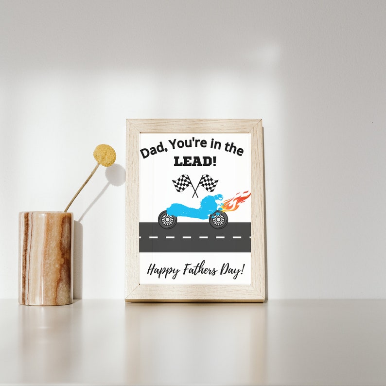 Race Car Footprint Art: Father's Day DIY Keepsake (instant Download PDF ...