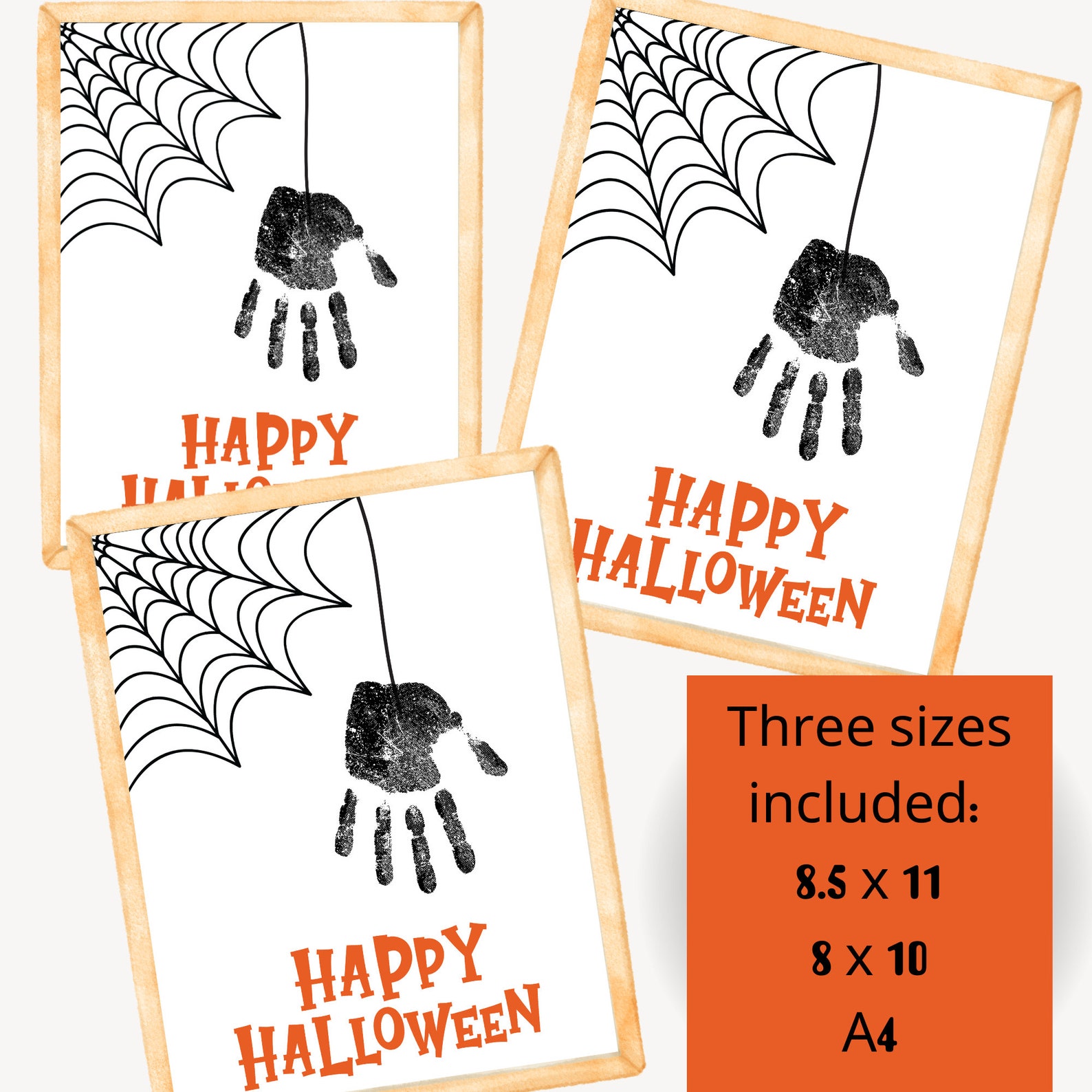 Halloween Spider Handprint Craft, Toddler Craft, Daycare Activity ...