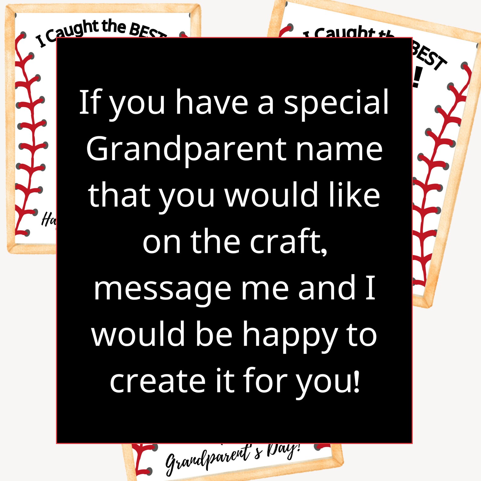 Grandpa Grandparents Day BASEBALL Handprint Craft, Instant Download PDF ...