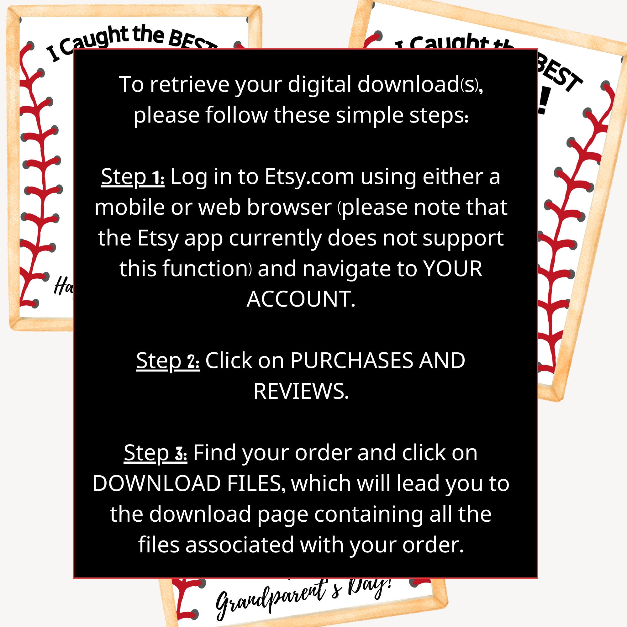 Grandpa Grandparents Day BASEBALL Handprint Craft, Instant Download PDF ...