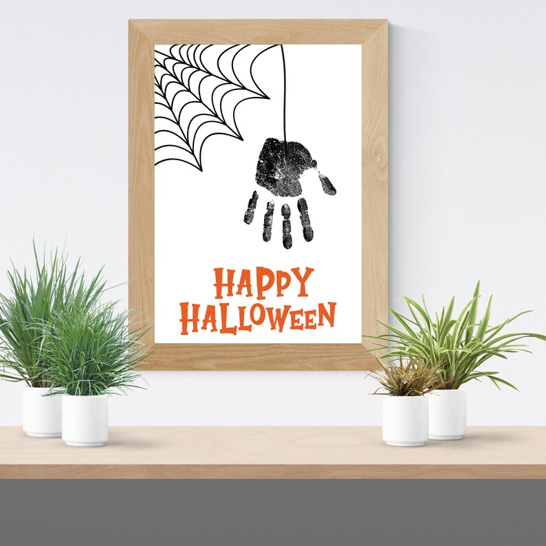 Halloween Spider Handprint Craft, Toddler Craft, Daycare Activity ...