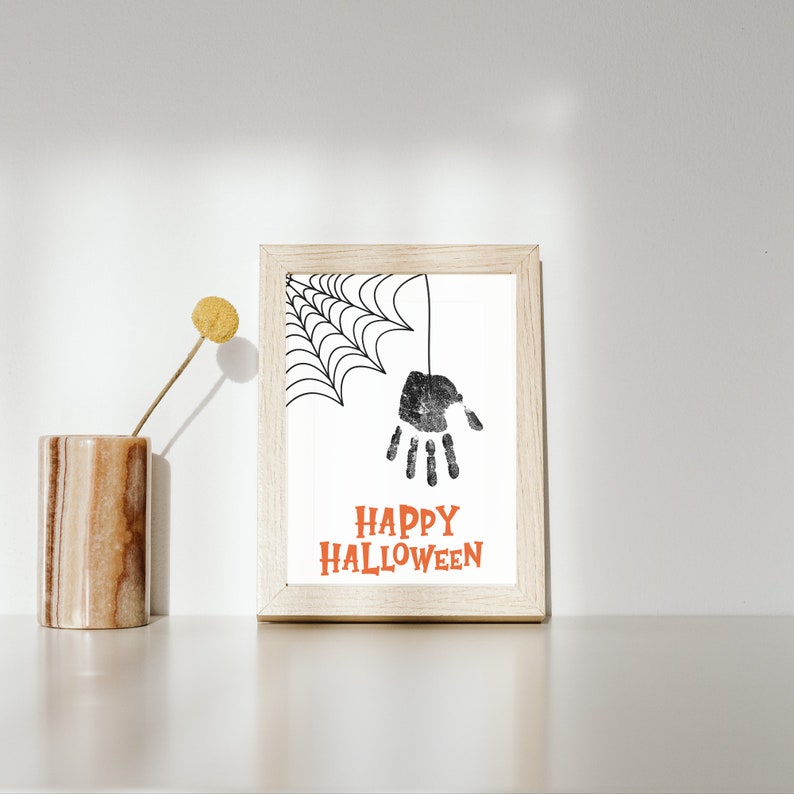 Halloween Spider Handprint Craft, Toddler Craft, Daycare Activity ...