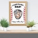 Fathers Day BASEBALL Handprint Craft, Instant Download PDF, 1st Fathers ...