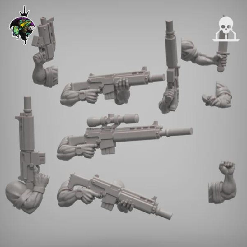Spacenam 2.0 - Jungle Sci-fi 28mm Resin Prints - Designed by Reptilian ...