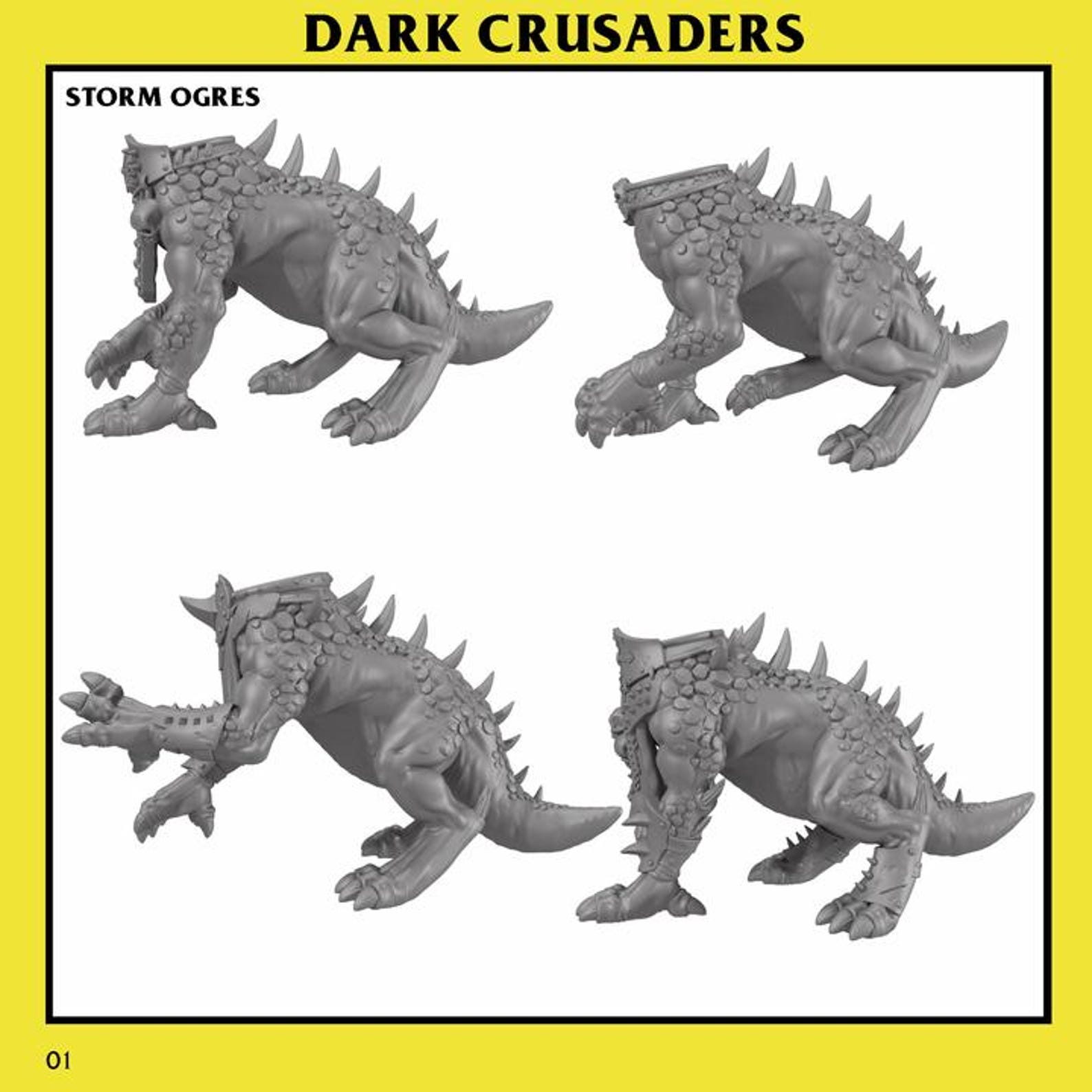 Storm Ogres Unit - Dark Crusaders Faction - Warcry / Age of Sigmar ...
