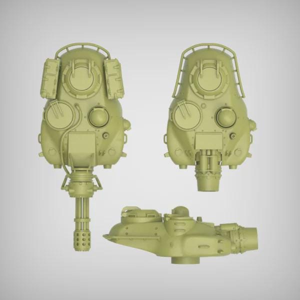 Caiman Main Battle Tank : Spacenam Vehicle - 28mm Heroic - Designed by ...
