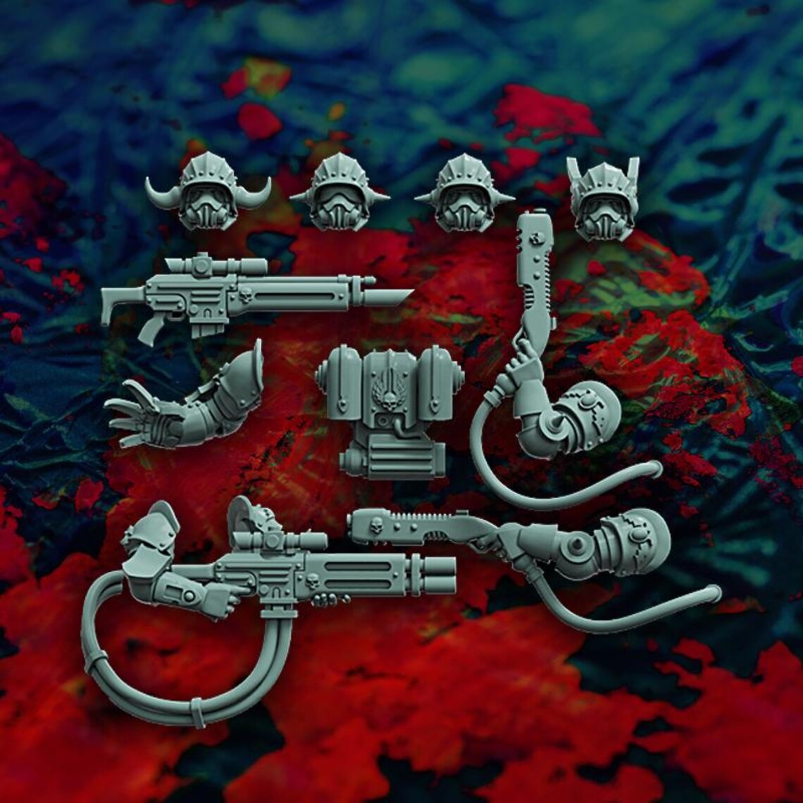 Lazknight 28mm Miniature Set of 10 or Individual Bits: Heads, Bodies ...