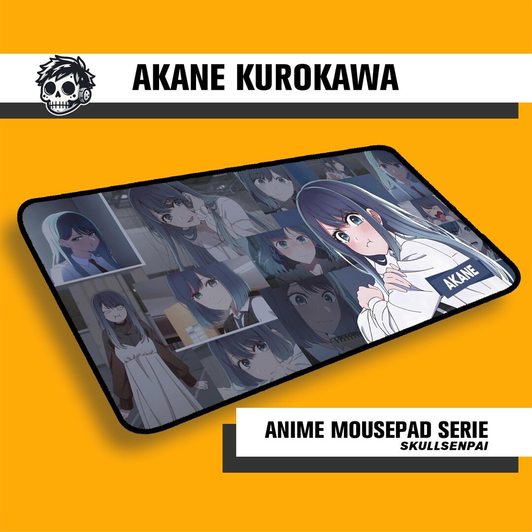 Premium Akane Kurokawa Mousepad | Oshi No Ko Deskmat | Collage Anime ...