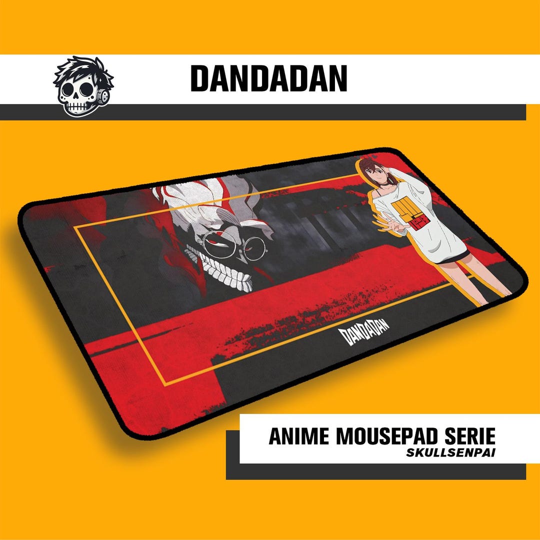 Premium Okarun and Momo Ayase Mousepad | Dandadan Desk Mat | Perfect ...