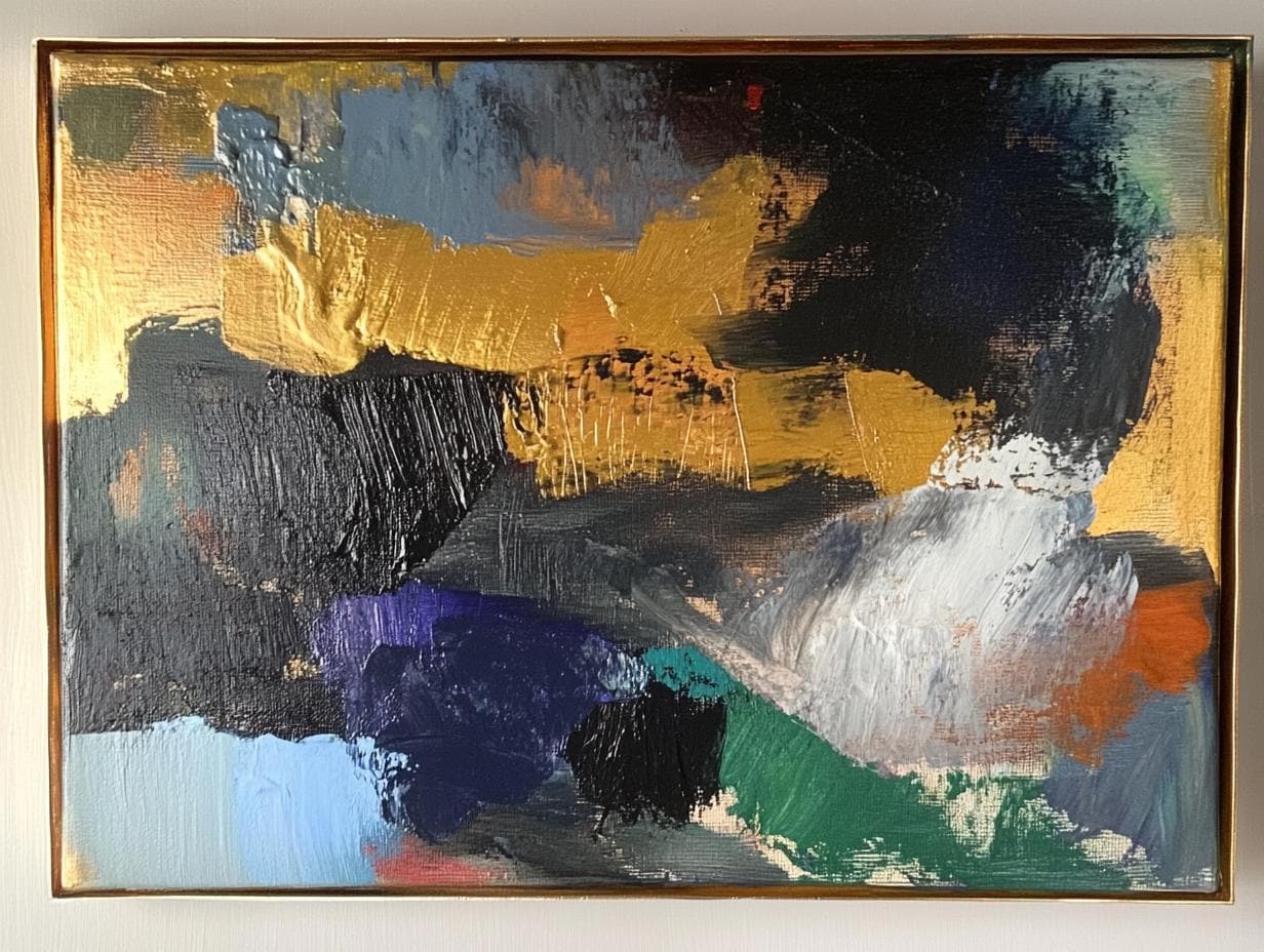 Custom Abstract Oil Painting, Personalised Wall Decor, Handmade Oil ...