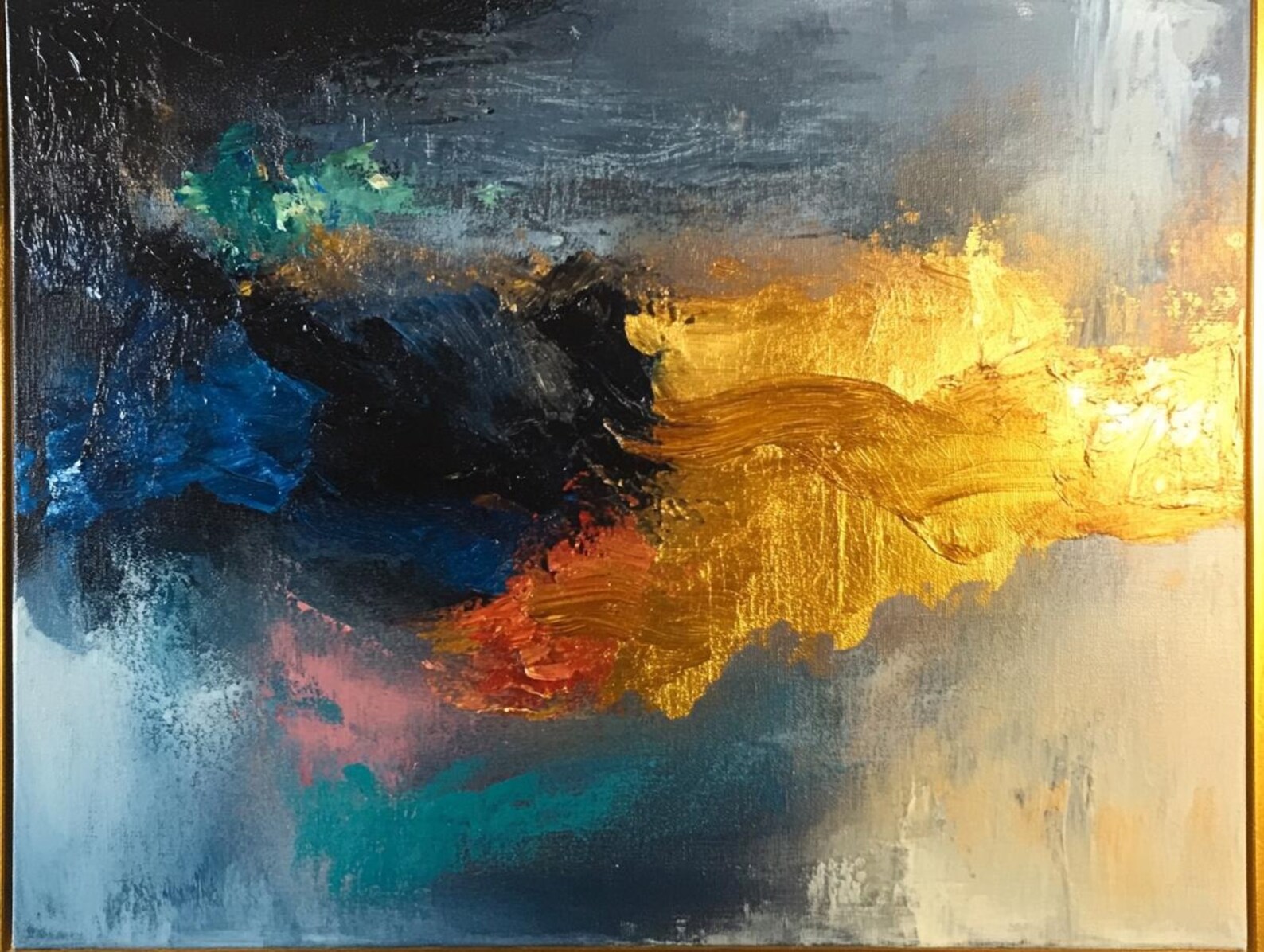 Custom Abstract Oil Painting, Personalised Wall Decor, Handmade Oil ...