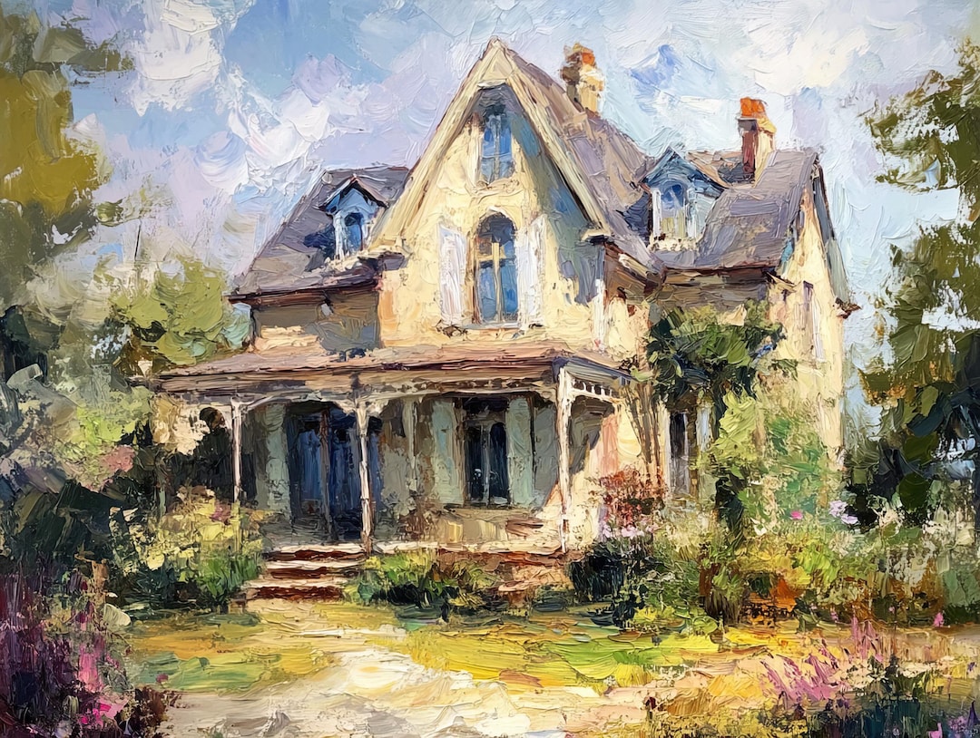 Custom House Portrait, House Painting From Photo, New Home Gift, House ...