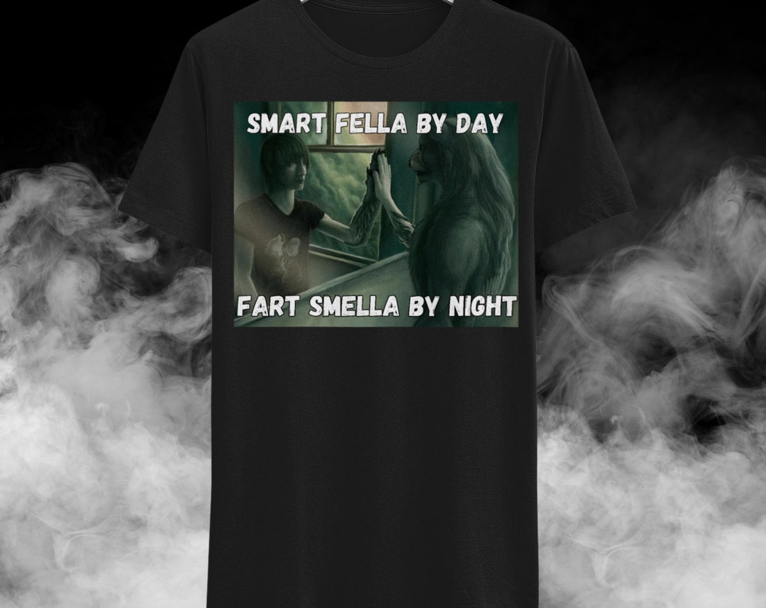Fart Smella Lone Wolf Sigma Male Ironic Tee Weirdcore Shirt Hard ...