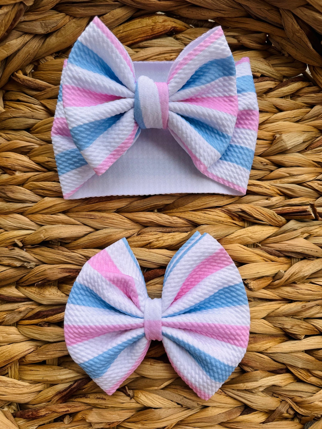 INFANT LOSS AWARENESS: Baby Bow, Baby Headwrap, Stretchy Fabric, Bullet ...