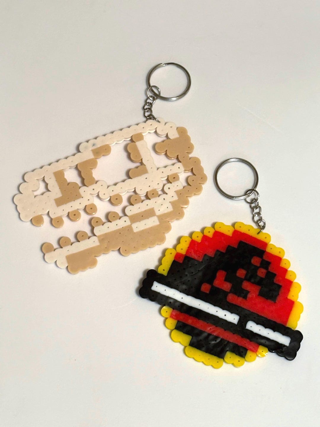 Dinosaur Perler Bead Keychain - Etsy